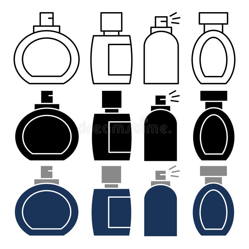 Perfume icon vector stock vector. Illustration of floral - 348095477