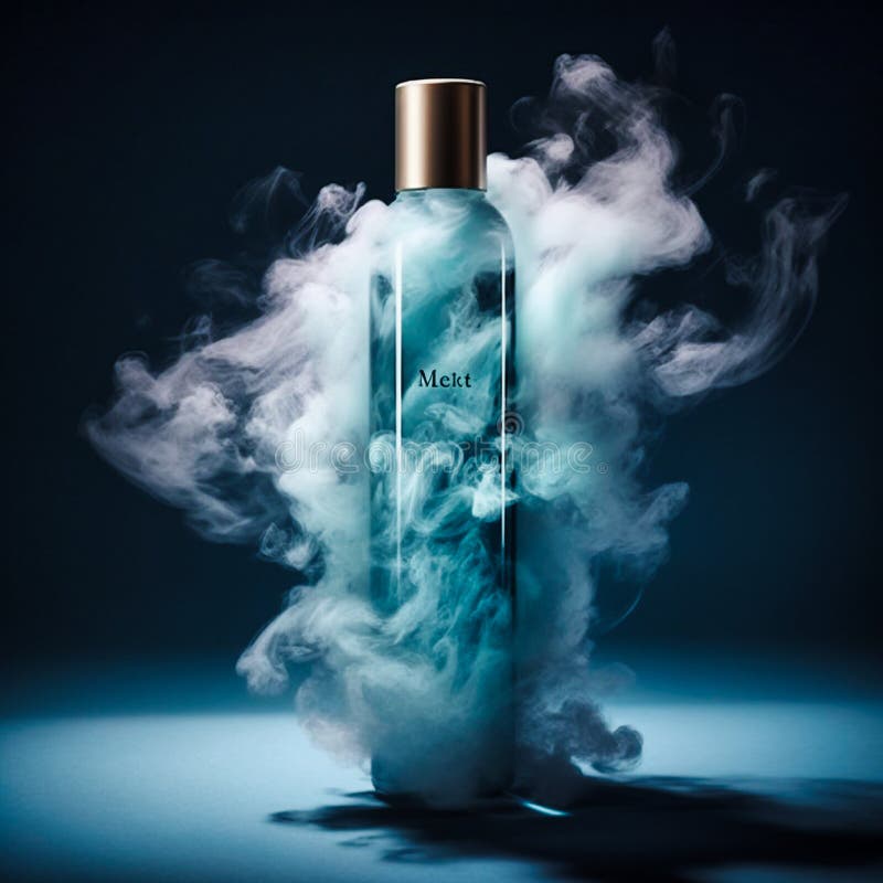 Perfume in a Liquid Cloud, Generative AI Stock Illustration ...