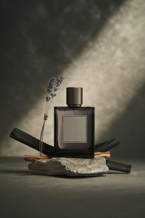 Perfume Mockup Design with Minimalist Theme Stock Illustration ...