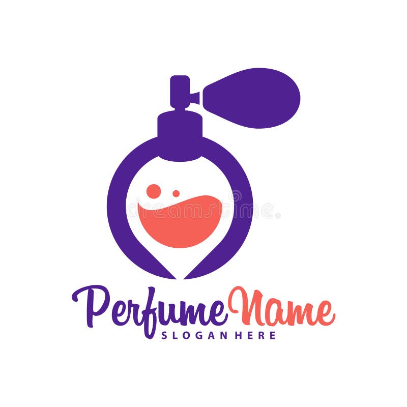 Perfume with Point Logo Design Vector Illustration. Perfume Logo ...