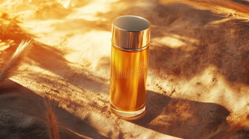 Perfume on Sandy Surface stock image. Image of fragrance - 388206463