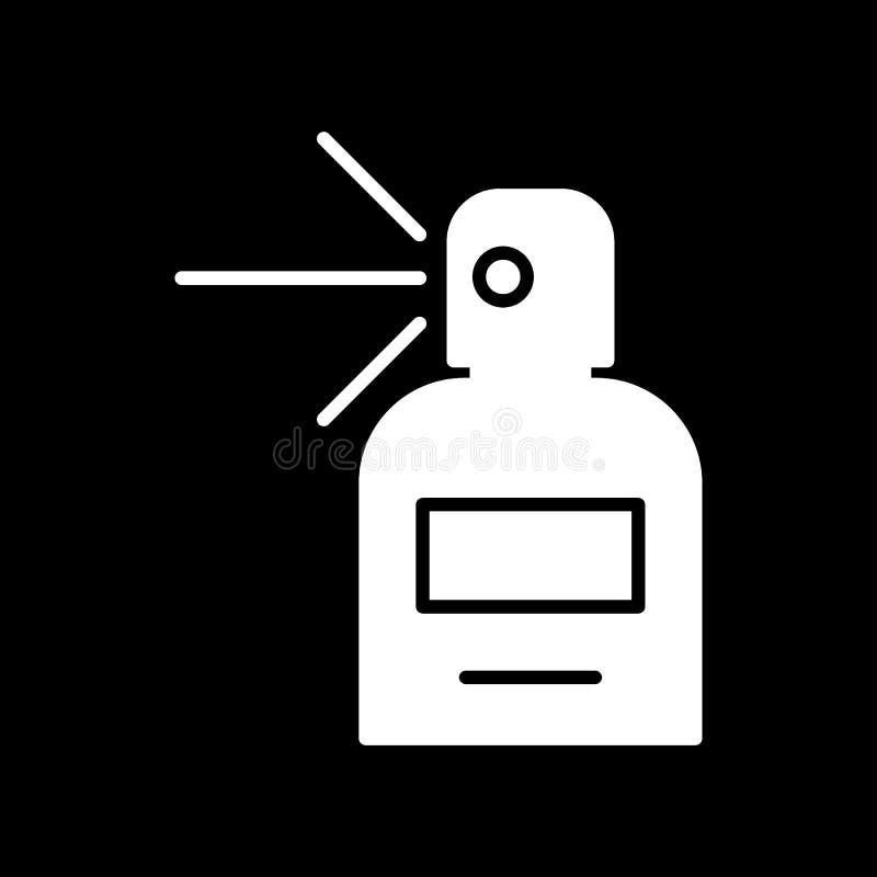 Perfume Solid Icon. Bottle with Perfume Vector Illustration Isolated on ...