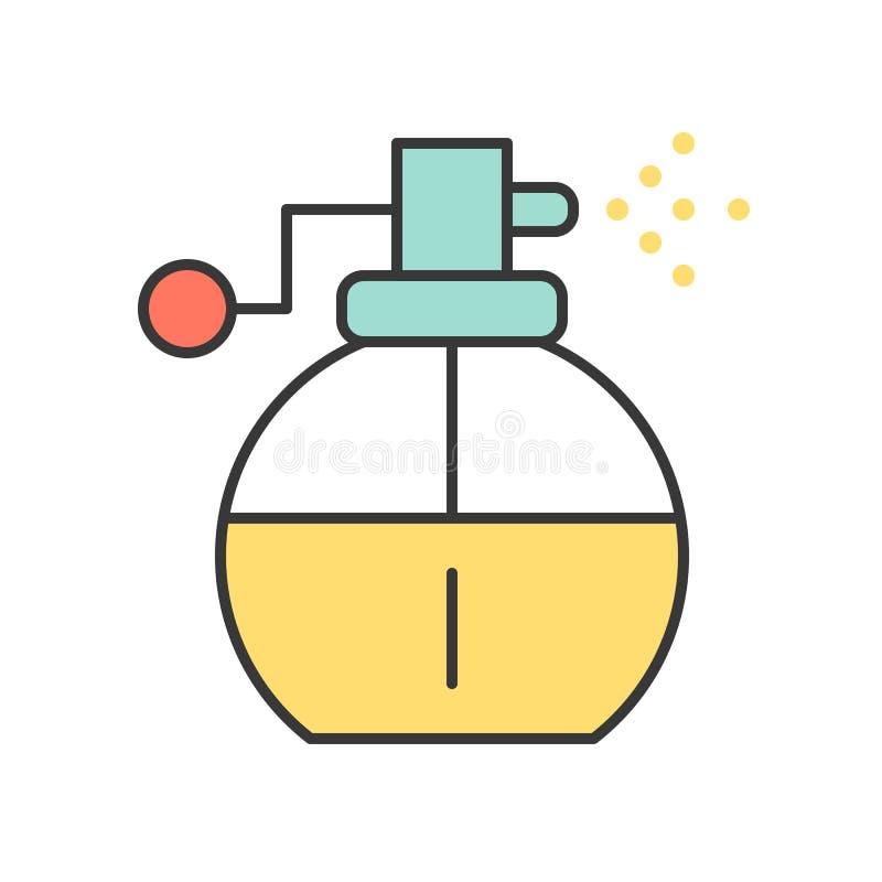 Perfume Spray Logo in Gold Color for Beauty and Cosmetic Brand Stock ...