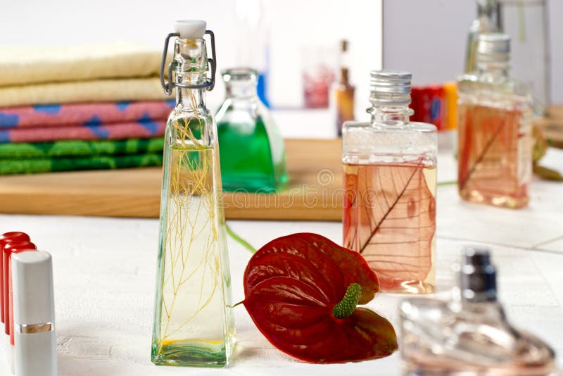 Perfume stock image. Image of fragrance, flower, bathroom - 35298089