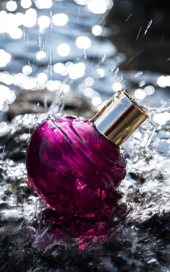 Perfume with water drops stock photo. Image of essence - 156728670