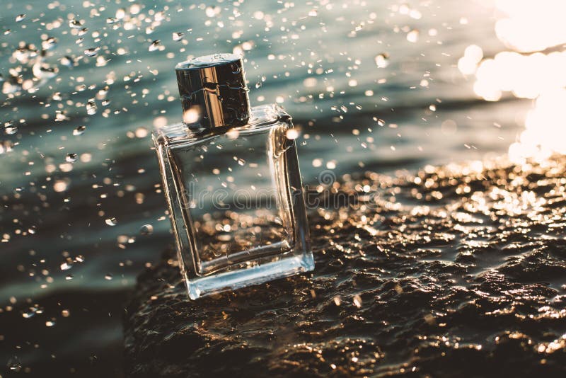 Perfume with water drops stock photo. Image of essence - 156728670