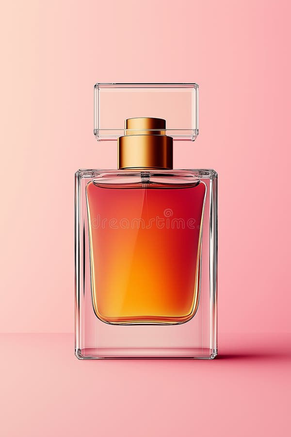 A Perfume, Whiskey, or Brandy Bottle Illuminated from Behind Stock ...