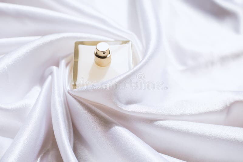 Perfume on silk texture stock image. Image of perfumery - 190715857