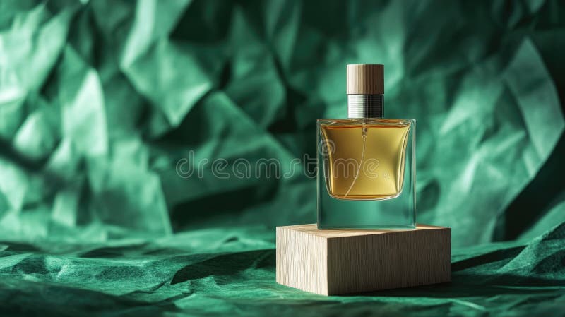 Perfume on Wooden Block stock photo. Image of luxury - 379824034