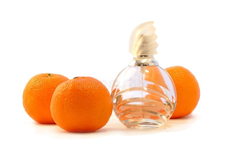 Perfume y naranjas imagen de archivo. Imagen de mandarina - 8005039