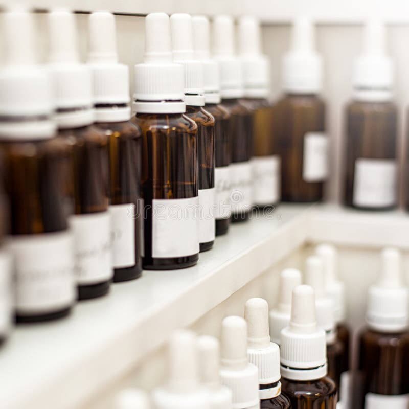 Perfumery Lab Fragrance Bubbles with Aroma Oils Stock Image - Image of ...