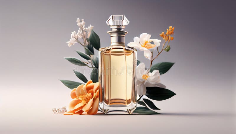 Perfumery Summer Fragrance Concept. Ai Generative Stock Illustration ...