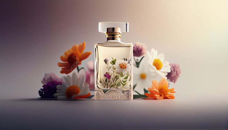 Perfumery Summer Fragrance Concept Made with Perfume. Al Generated ...