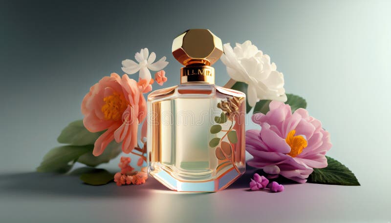 Perfumery Summer Fragrance Concept Made with Perfume. Al Generated ...