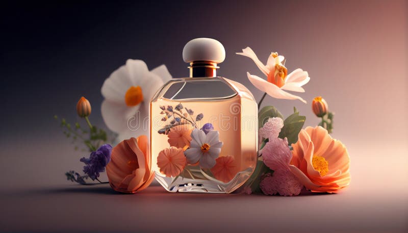 Perfumery Summer Fragrance Concept Made with Perfume. Al Generated ...