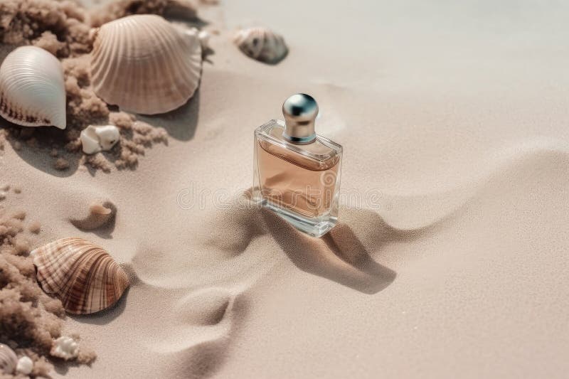 Perfumery Summer Fragrance Concept. Ai Generative Stock Illustration ...