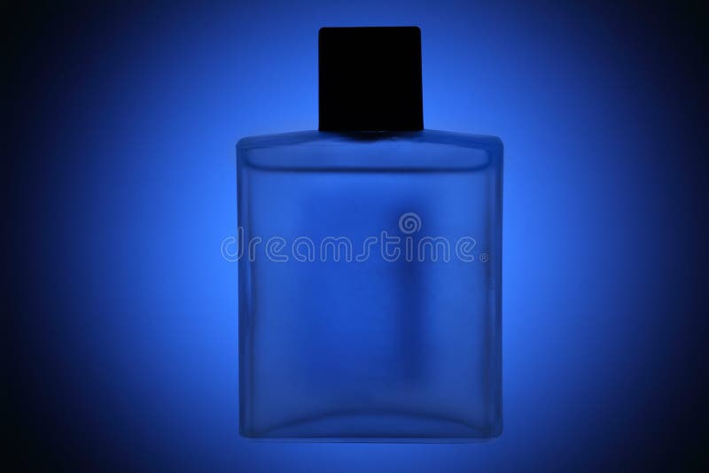 Perfumes Flask Over Blue Background Picture. Image: 4756203