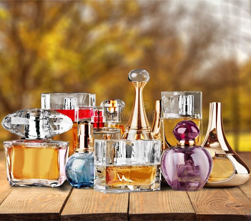 Perfumes set stock image. Image of scent, bottles, toilet - 12680559