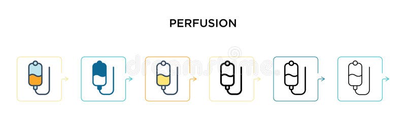 Perfusion Outline Vector Icon. Thin Line Black Perfusion Icon, Flat ...