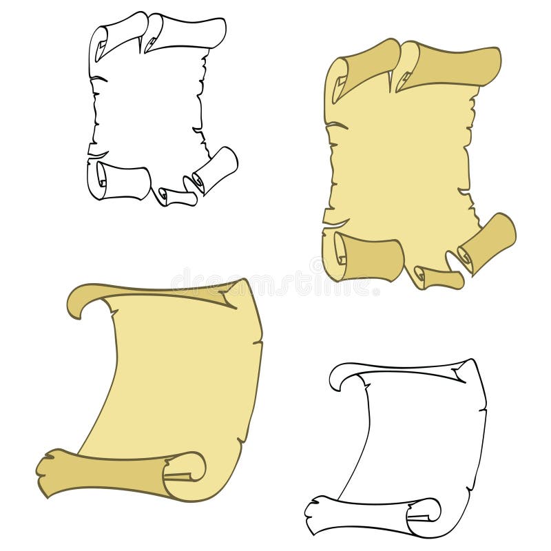 Pergamene illustrazione vettoriale. Illustrazione di archeologia - 23107829