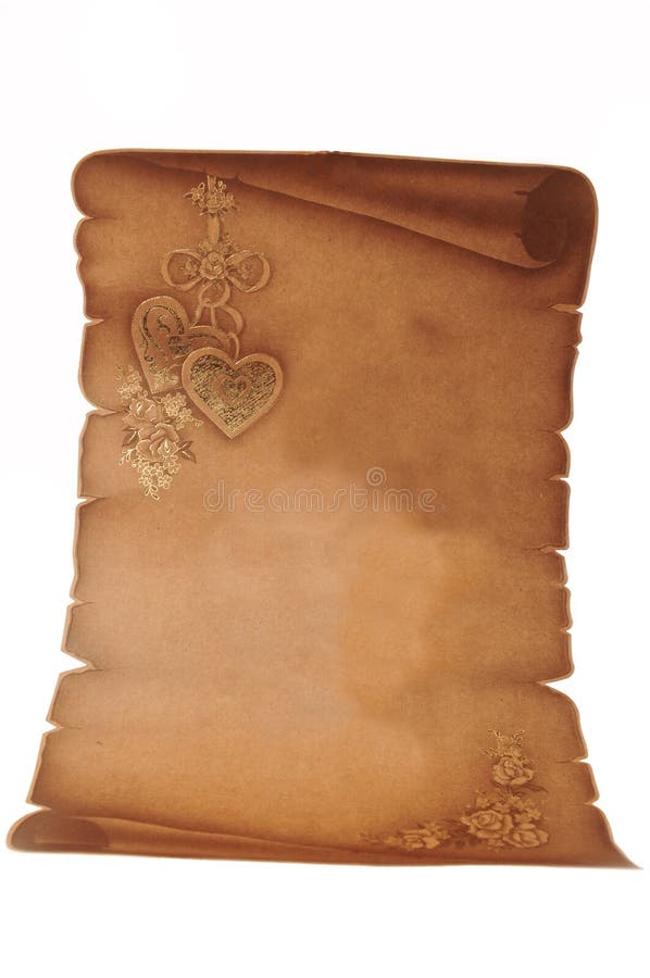 Pergament stockbild. Bild von schreiben, bedeutung, meldung - 16265373