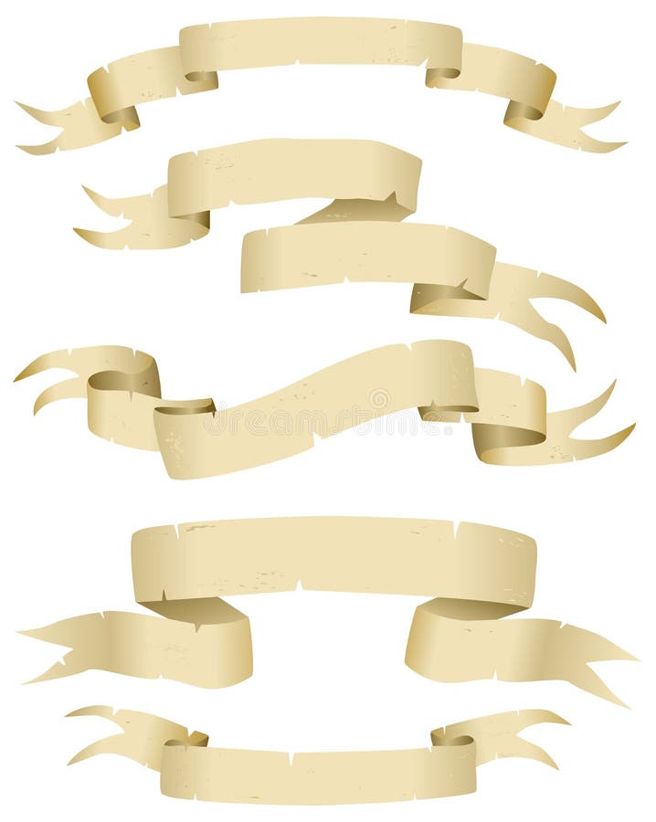 Pergaminos del vector ilustración del vector. Ilustración de ...