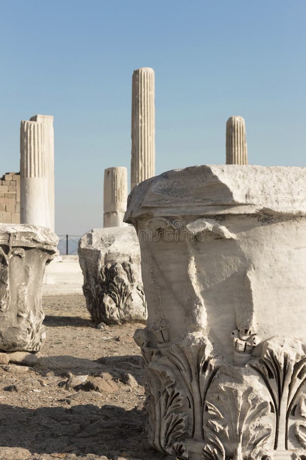 Pergamon Acropolis stock photo. Image of pergamum, hill - 79104656