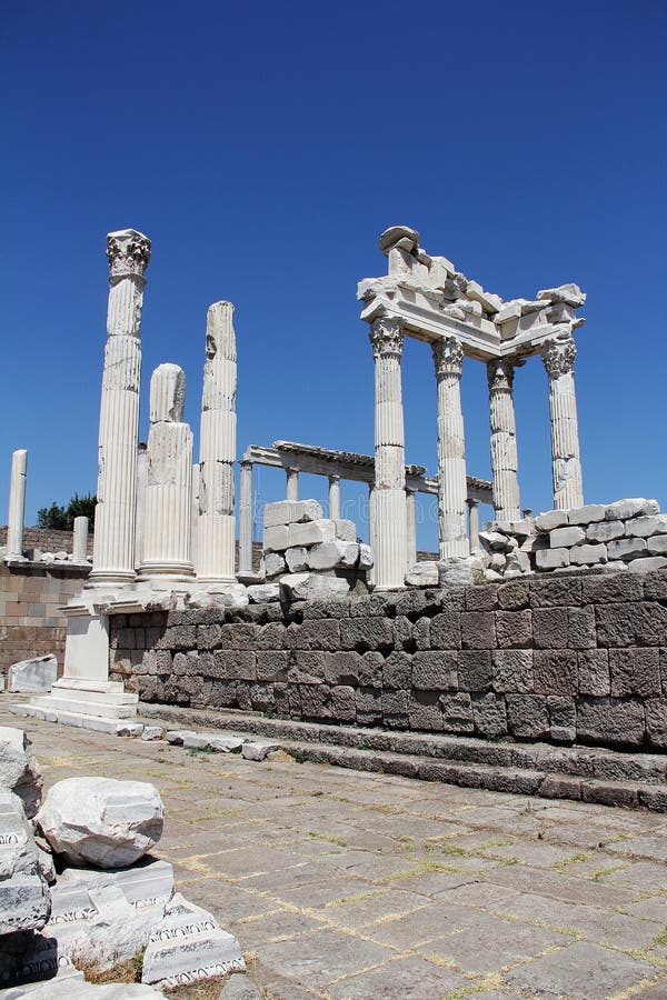Ancient Greek City Of Pergamon In Bergama, Turkey Stock Photo - Image ...
