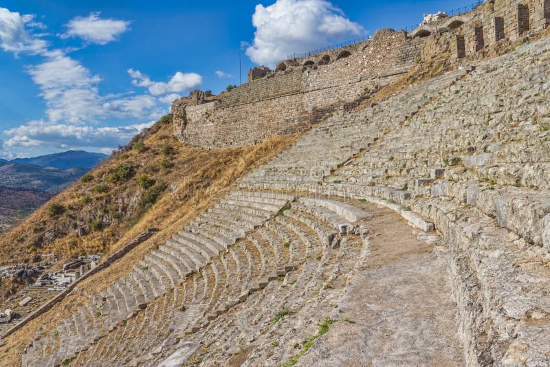 Pergamon Theater stock image. Image of pergamon, landscape - 22952075