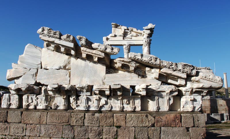 Pergamum stock image. Image of travel, ancient, landmark - 23029315