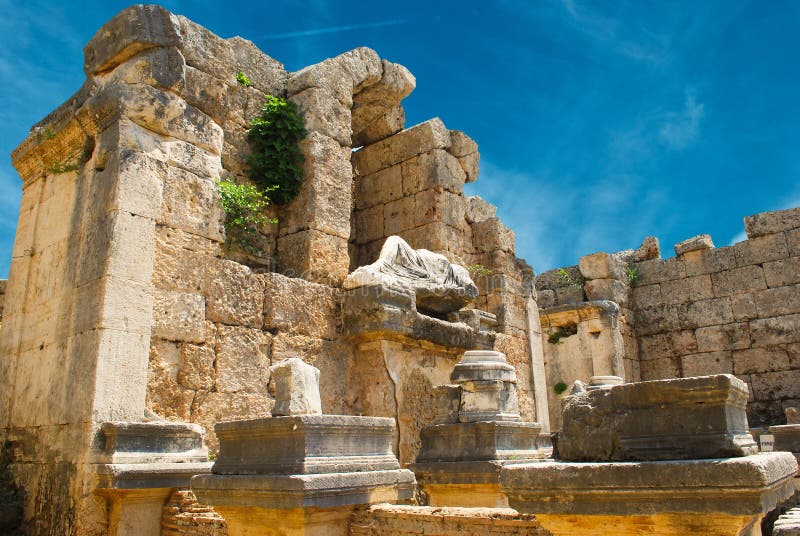 Perge stock photo. Image of mediterranean, marble, beautiful - 21182186