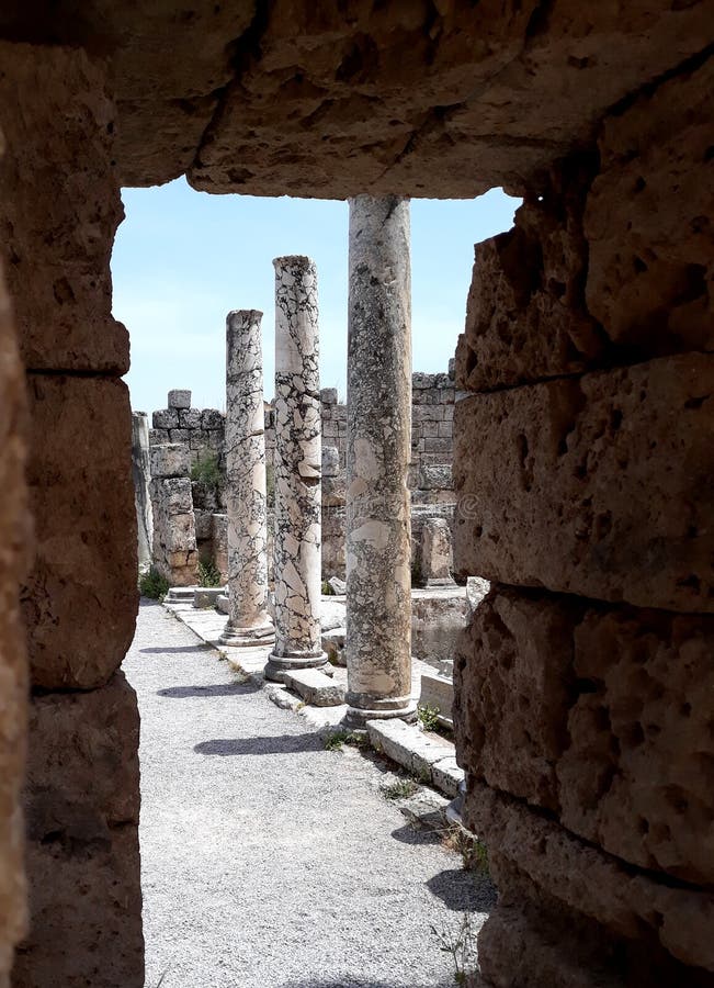 Perge ruins stock image. Image of ruins, people, anatolia - 159619497