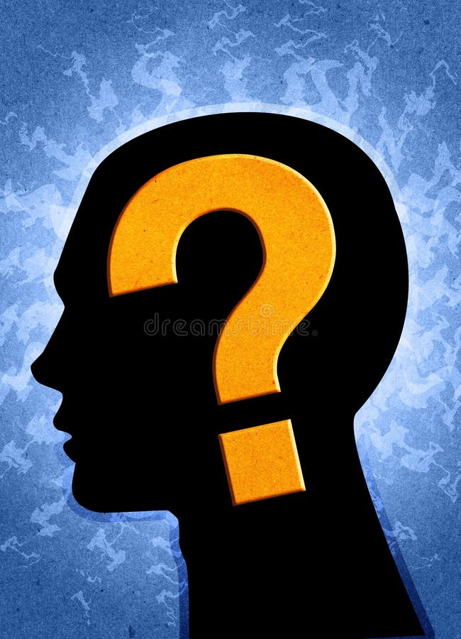 Pergunta? ilustração stock. Ilustração de pergunta, refleta - 1053969