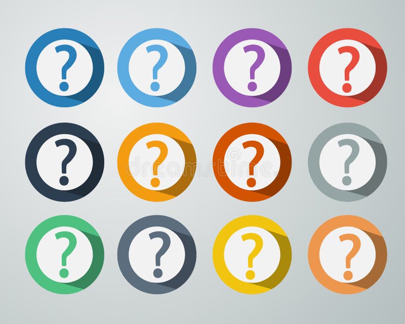 Pergunta Mark Icon Symbol ilustração do vetor. Ilustração de vetor ...