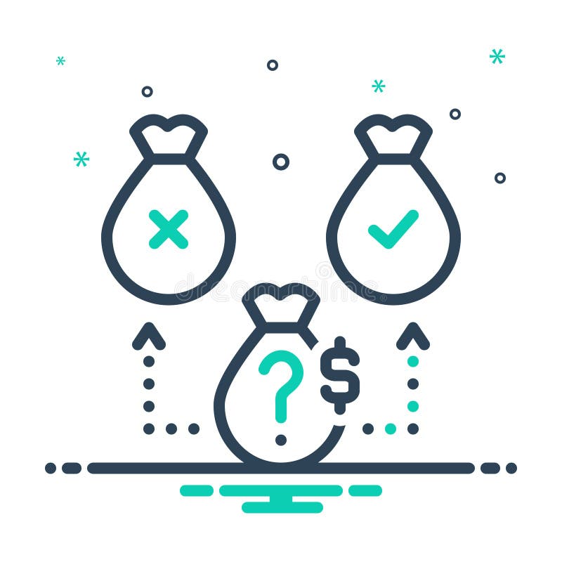 Mix Icon for Perhaps, Probably and Probably Stock Vector - Illustration ...