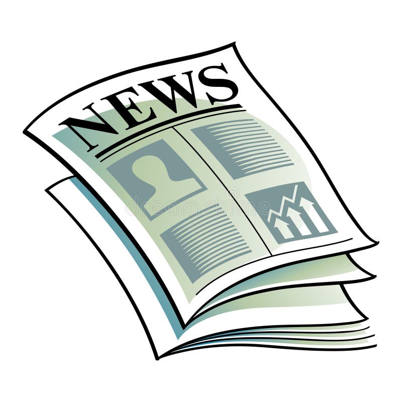 Periódico ilustración del vector. Ilustración de internet - 19063626