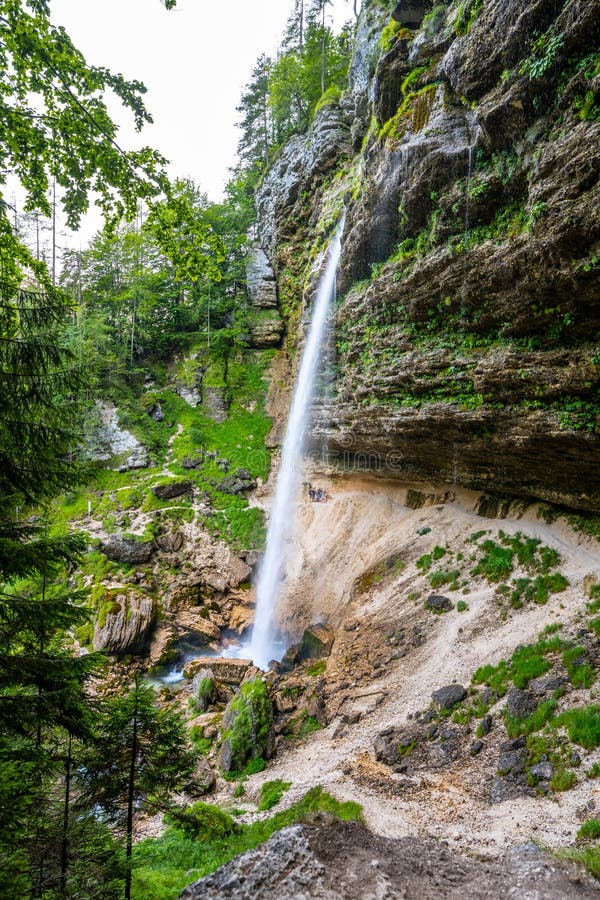 Pericnik Waterfall in Julian Alps Stock Photo - Image of julian, stream ...