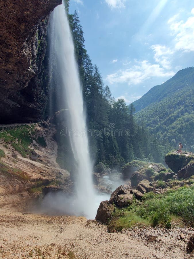 Pericnik Waterfall, Slovenia. Pericnik Waterfall in Logar Valley in ...