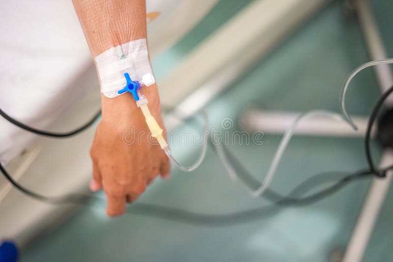 Perifer Venös Katetervenflon I Hand Arkivfoto - Bild av klinik, skada ...