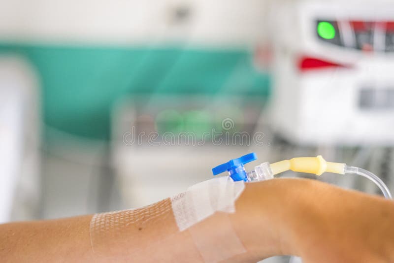 Perifer Venös Katetervenflon I Hand Arkivfoto - Bild av klinik, skada ...