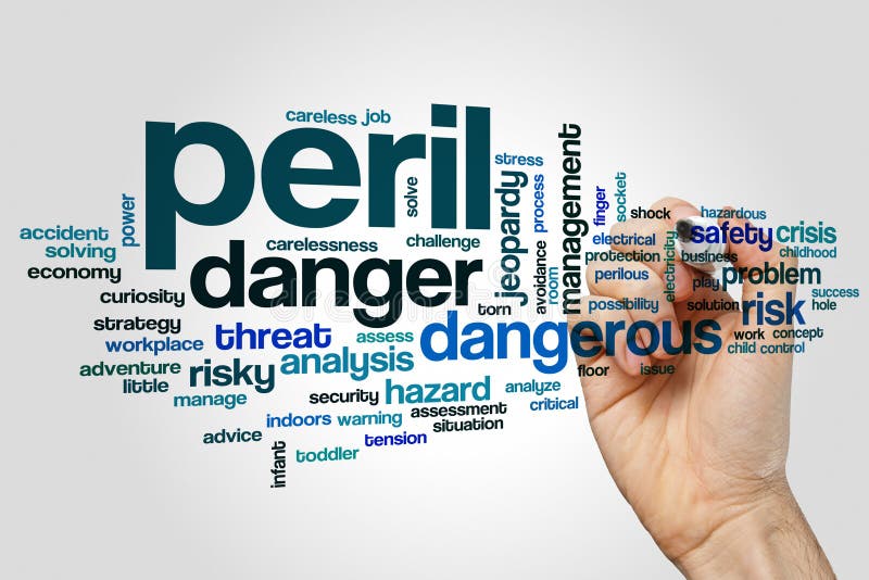 Peril word cloud stock image. Image of challenge, hazardous - 90731103