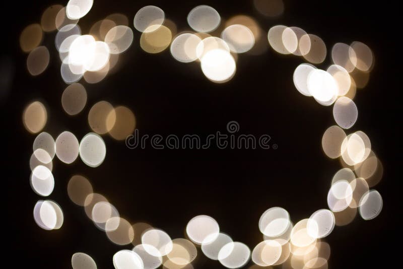 Perimeter Bokeh for Text or Other Creative Ideas. Abstract Bokeh Bright ...