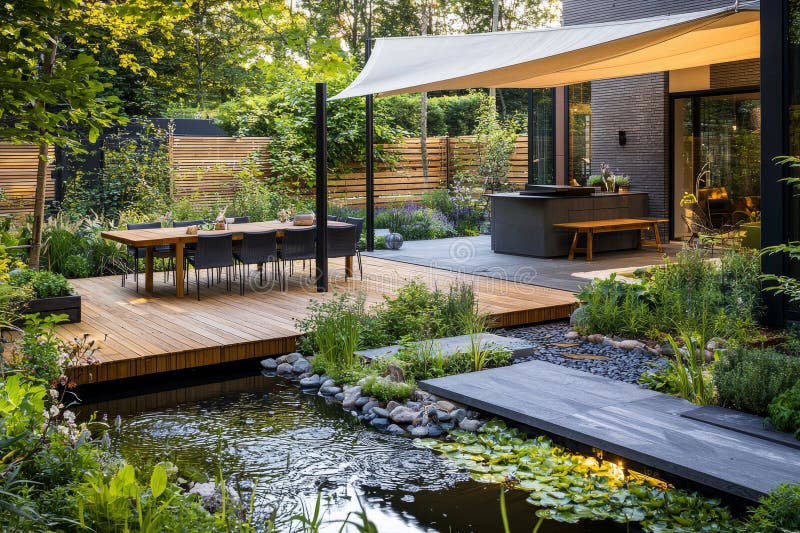 The Perimeter of a Modern Hotel or House with a Wooded Environment ...