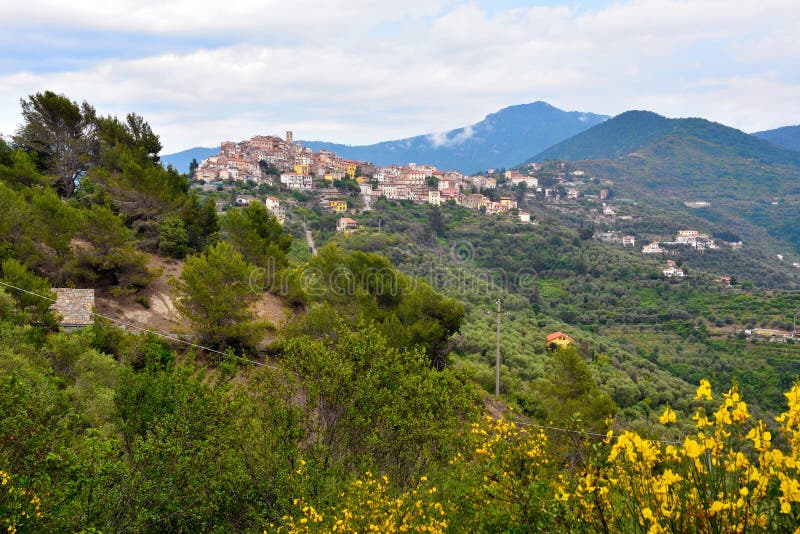 Perinaldo imperia italy stock image. Image of history - 190587549