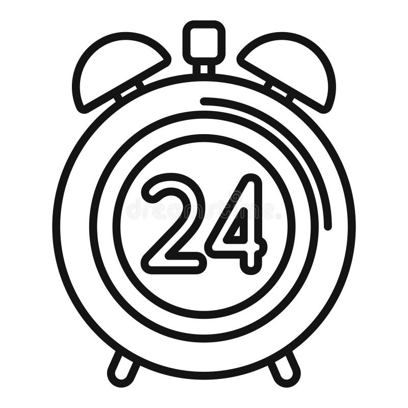 End Alarm Duration Icon Outline Vector Stock Illustrations – 6 End ...