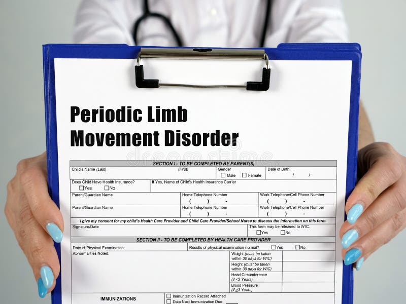 Periodic Limb Movement Disorder Phrase on the Sheet Stock Image - Image ...