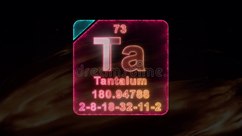 Modern Periodic Table Element Tantaium Stock Video - Video of blocks ...