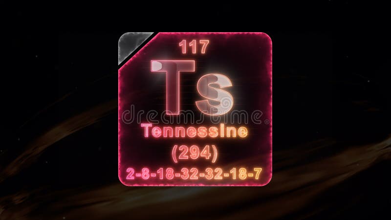 Modern Periodic Table Element Tennessine Stock Illustration ...