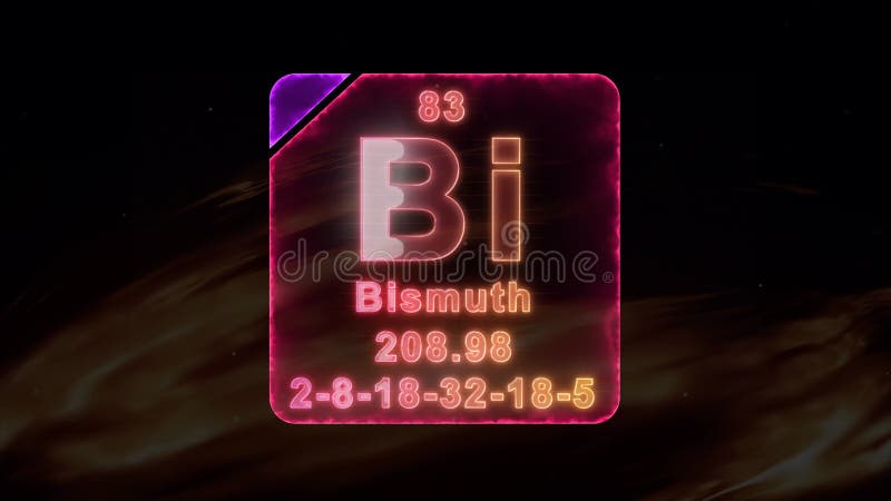 Element 83 Bi Bismuth of the Periodic Table Infographic Stock Video ...