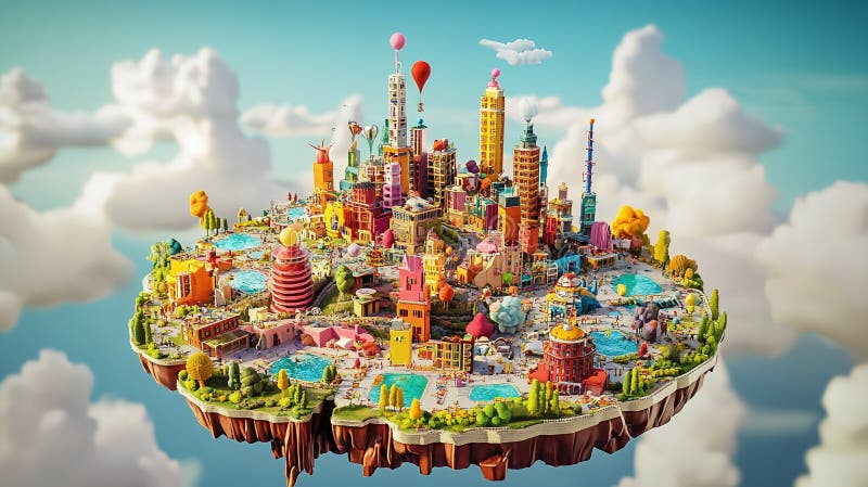 A Periodic Table Brought To Life As an Infinite City Where Elements ...